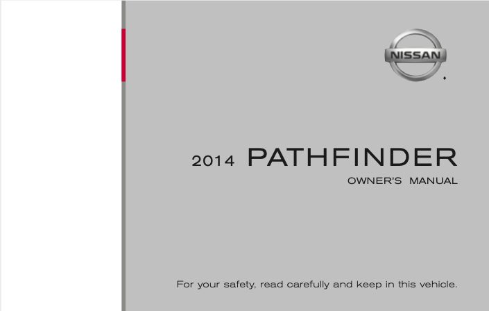 2014 Nissan Pathfinder Owners Manual PDF - 495 Pages