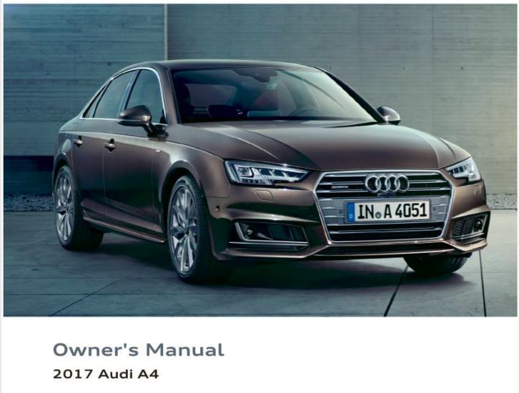 2017 Audi A4 Owners Manual PDF - 386 Pages